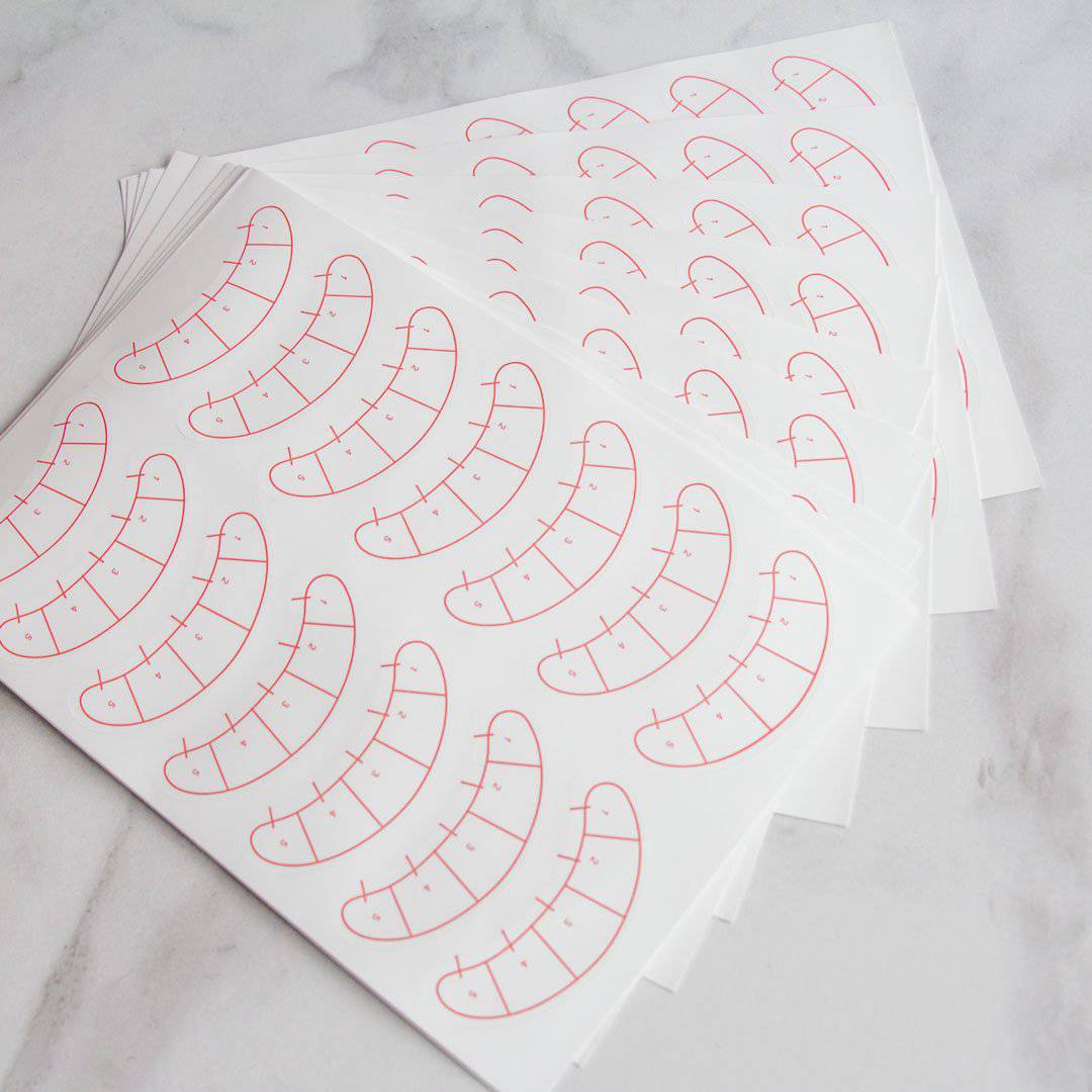 Lash Mapping Stickers – Lashin Out Shop